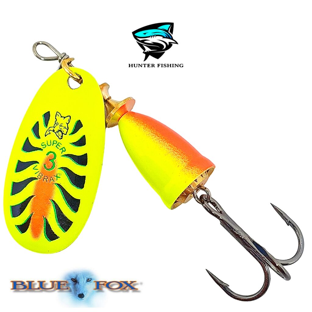 Spinner Vibrax Fluorescent FT (Blue Fox) – Hunter Fishing Store