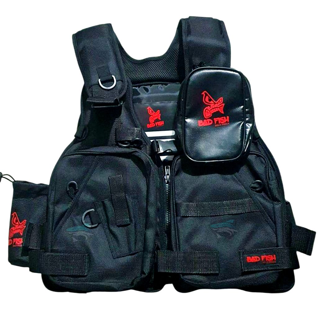 Chaleco de Pesca Bad Fish (Rojo) – Hunter Fishing Store
